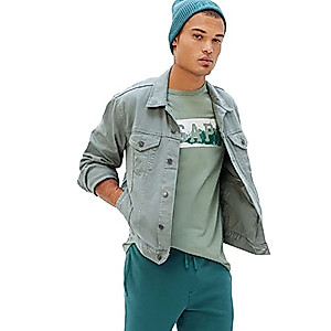 GAP Mens Vintage Logo Short Sleeve T-Shirt T Shirt, Gasoline Green, Large US