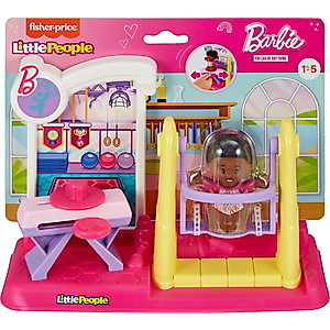 Fisher-Price Little People Toddler Toy Barbie You Can Be Anything Gymnast Playset with Figure for Preschool Pretend Play Kids Ages 18+ Months