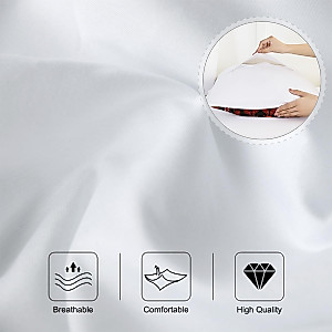 Sleepwish 4pcs Bohemian Duvet Cover Set Full Size for Kids Boys Girls Soft Paisley Black Orange Mandala Bedding Set, 1 Duvet Cover 2 Pillowcases 1 Cushion Cover