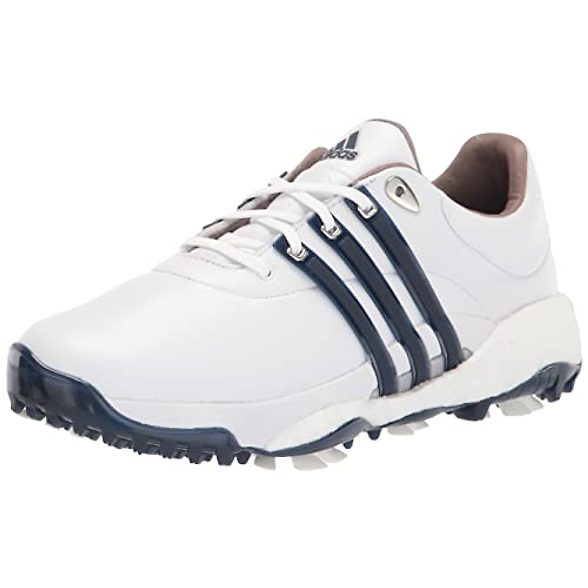 adidas Men's Tour360 22 Golf Shoes, Footwear White/Collegiate Navy/Silver Metallic, 8