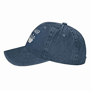Yipaidel Women's Garden Hair Don't Care Hat, Adjustable Vintage Washed Baseball Cap for Mom Mum Aunt Navy