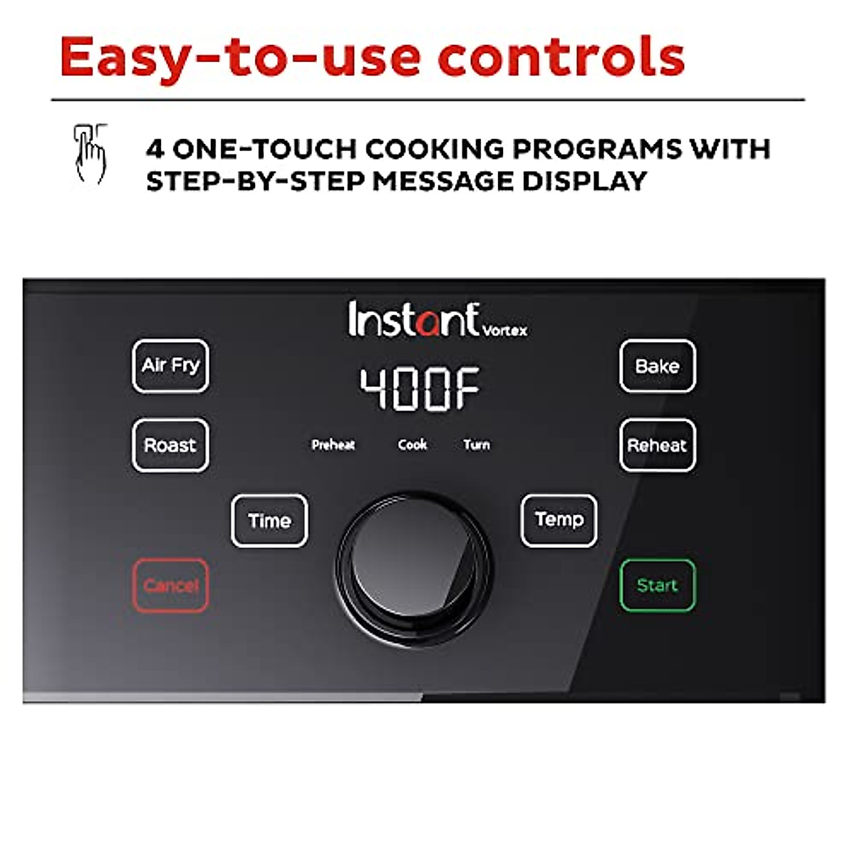 Instant 5.7-QT Air Fryer Oven with Accessories, From the Makers of Instant Pot, Customizable Smart Cooking Programs, Digital Touchscreen, Dishwasher-Safe Basket, App with over 100 Recipes