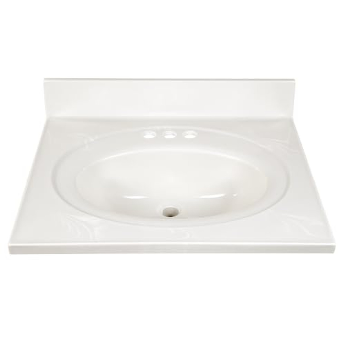 31 Inch Cultured Marble Vanity Top with Backsplash, Improved Package, Ivory – Design House, 586289