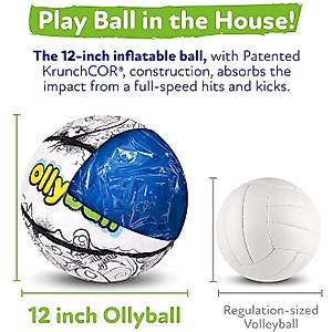 Ollyball Chicago Bulls NBA Team Edition - Patented Award Winning Colorable Indoor Kickball