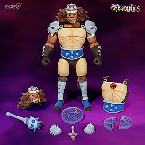 Super7 ULTIMATES! Thundercats Grune The Destroyer - 7" Thundercats Action Figure with Accessories Classic Cartoon Collectibles and Retro Toys
