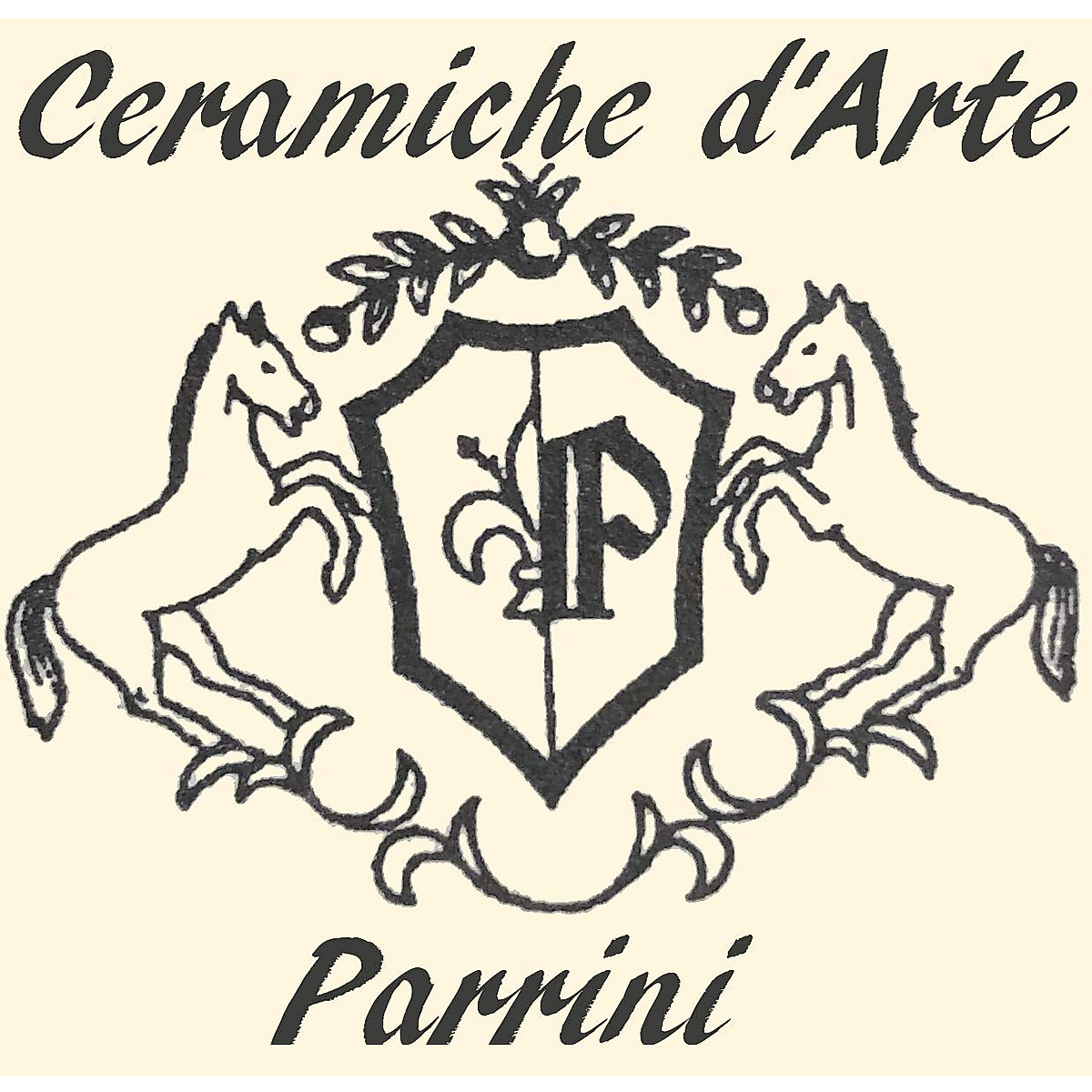 CERAMICHE D'ARTE PARRINI- Italian Ceramic Utensil Holder Wine Bottle Hand Painted Made in ITALY Decorated Grape Montalcino Tuscan Art Pottery