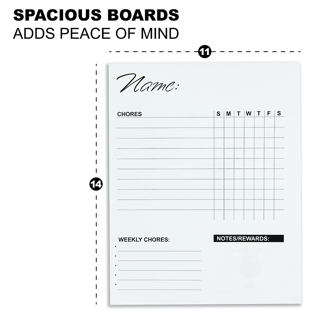 Habit Tracker Chores Chart for Kids, Dry Erase Board Behavior Chart for Multiple Kids 3 Pack, Incentives Chore Chart for Multiple Kids Dry Erase Magnetic (Chore Chart for Kids 1 Pack)