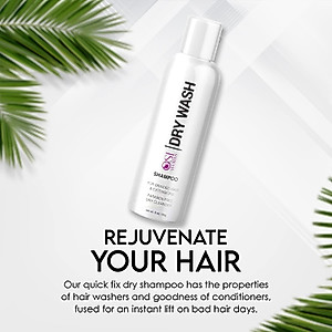 Her Imports OSI Works Dry Wash Shampoo – Water-free Dry Shampoo - Spray Bottle For Hair Dirt Removal - Travel Size Dry Shampoo - Waterless Shampoo Spray