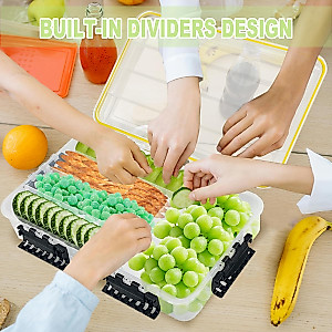 Zansens Travel Charcuterie Board with Lid,Snackle Box Container,Tackle Box for Snacks,Removable Dividers,Snacklebox,Keep Snacks Dry and Fresh,For Beaches, Picnics, Parties Organizer for Refrigerator