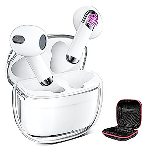 Jelanry Wireless Earbuds Bluetooth 5.3 Headphone for iPhone 15 Pro Max 14 13 12 Samsung S23 Ultra S21 S22 Galaxy Z Flip 4 A53 A14 Google Pixel 6 7A Fold, Tablet Android in-Ear Headset Noise Canceling