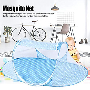 Crib Netting,Baby Bedding Portable Baby Mosquito Net ,Insect Screen, Ultralight, Folding Design for Dining Tables for Children Summer Supplies, Mosquito Net Crib Netting Kid Folding Baby Bedding