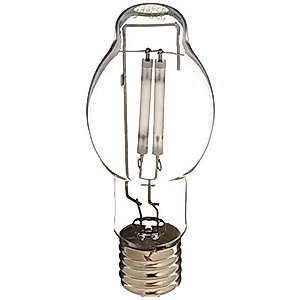 SYLVANIA LUMALUX Plus XL ECO HID Lamp, Efficient 100W Light Bulb, E39 Mogul Base, 9800 Lumens, 2100K, Clear (67800)