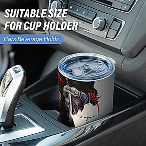 Equoza Birthday Spiritual Gift for Christian Men,A Child of God A Man of Faith,20oz Insulated Tumbler Cup Coffee Mug with Lid（Pack of 1）