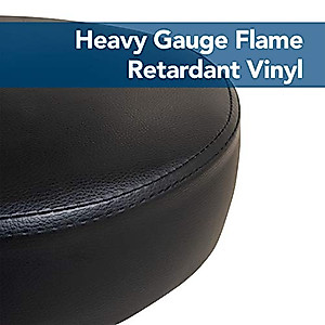 Roscoe Medical Rolling Stool - Stool with Wheels - Round Adjustable Work Stool, for Work, Office, Desk, Salon, Drafting, Spa