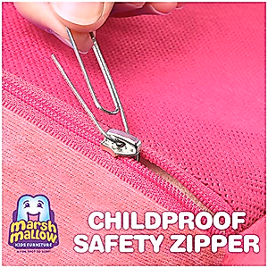 Marshmallow Furniture, Minnie Mouse 3-in-1 Slumber Sofa, Foam Toddler Nap Mat with Attached Blanket