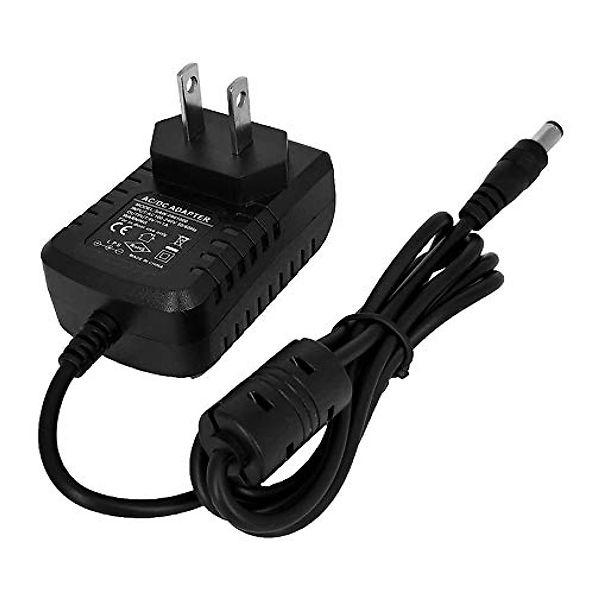 Pigtone DC 9V Guitar Pedal Power Supply AC Wall Charger Adapter 9V DC 1A 1000mA Tip Negative 5 Way Daisy Chain Pedal Cables for Most Guitar Effect Pedals