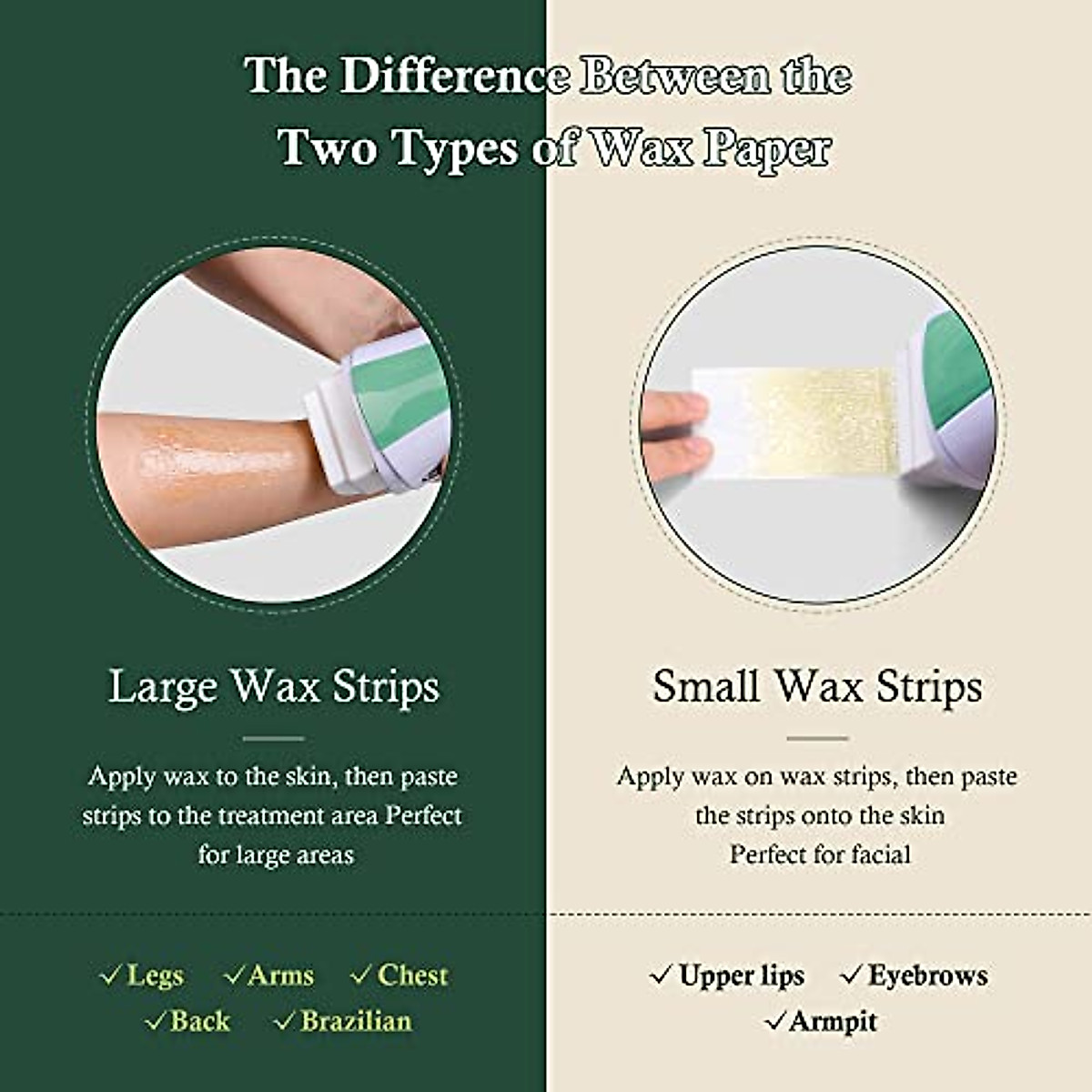 Roll on Wax Kit, AVAII Wax Roller Kit for Hair Removal, Super Easy to Use Roll on Wax Warmer with Aloe Vera & Honey Soft Wax Cartridge, Home Roller Waxing Kit for Women Men Large Area