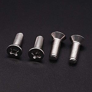 1/4-20 x 1 (30 Pack) Phillips Flat Head Machine Screws, Stainless Steel 304 (18-8), UNC Coarse Thread, Countersunk Head Machine Screws, Phillips Drive #3