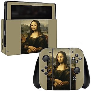 MightySkins Skin Compatible with Nintendo Switch - Mona Lisa | Protective, Durable, and Unique Vinyl Decal wrap Cover | Easy to Apply, Remove, and Change Styles | Made in The USA