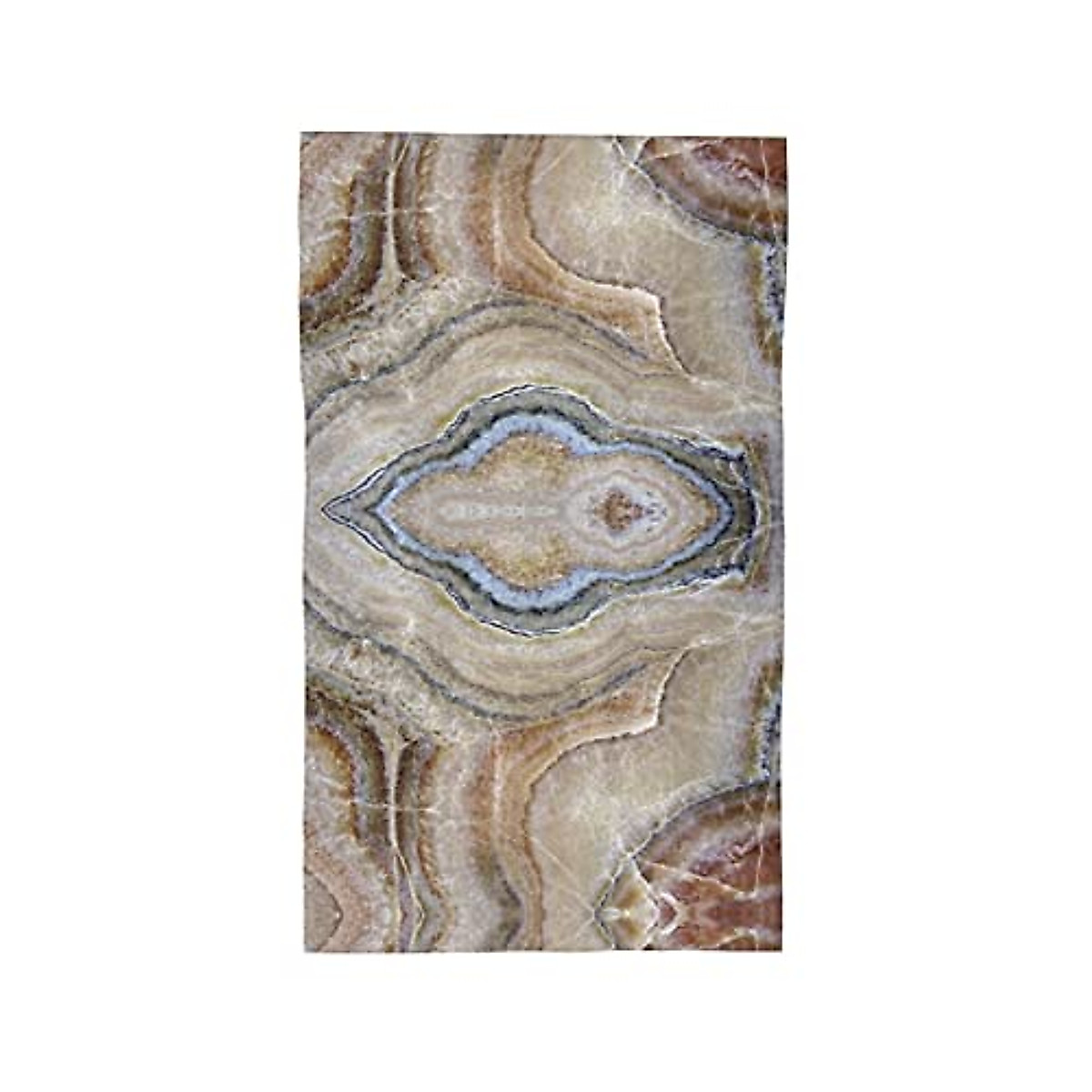 AKAUTOSM Microfiber Face Wash Cloth, Washcloth Towel for Bathroom/Spa/Gym, Highly Absorbent/Soft (Onyx Stone Pale Blue 27.5*16inch)