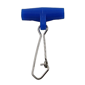 40pcs Strength Duty Blue Fishing Line Slides with Nice Snap High Strength Fish Slider Tackle Box Kit