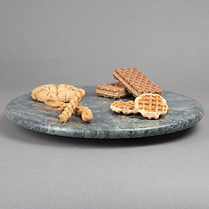 Creative Home tural Marble 12 Inches Lazy Susan, 12" Diameter, Green