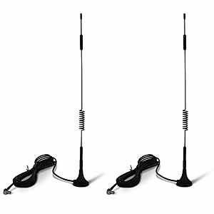 Proxicast 6.5~8 dBi Gain External Magnetic Loaded Coil 4G Antenna AT&T Nighthawk M5 / MR5100, M1 / MR1100, Velocity 2, Verizon Jetpack 8800L & Others MiFi Hotspots w/ TS9 Connectors (ANT-124-TS9-2PK)