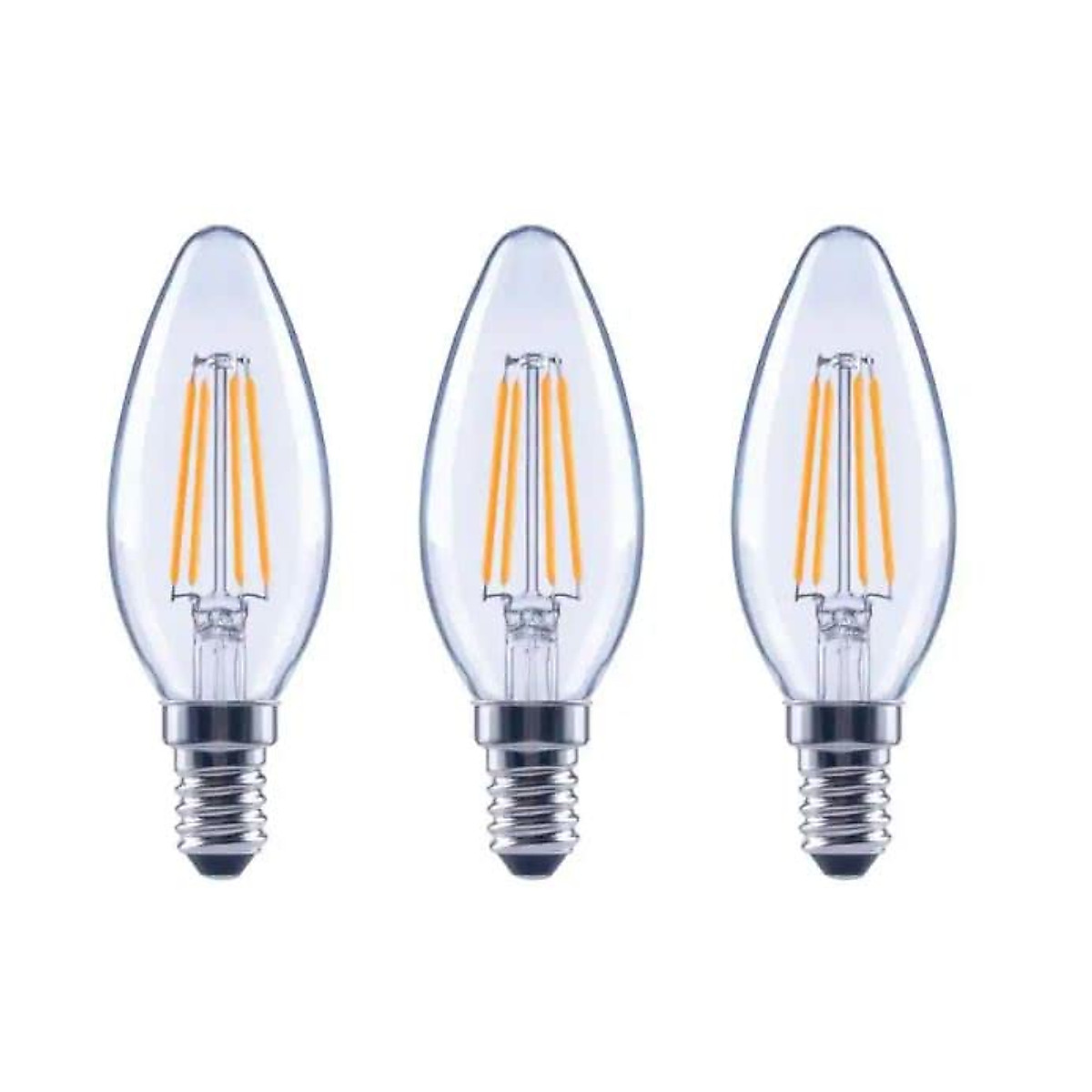 EcoSmart Bulbs 60-Watt Equivalent B11 Dimmable Energy Star Clear Glass Candelabra LED Vintage Edison Light Bulb Soft White (3-Pack)