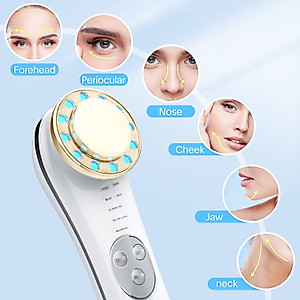 Galvanic Facial Machine Face Massager 7 in 1 Skin Care Tools High Frequency Facial Machine