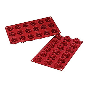 Silikomart Silicone Fancy and Function Bakeware Collection Minis Cake Pan, Fantasy, Assorted