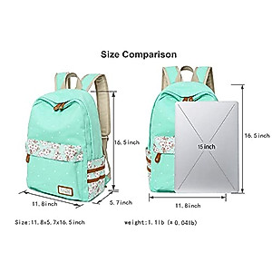Teen Waterproof Classic Laptop Daypack Sundrop and Moondrop Daily Bookbag Durable Graphic Rucksack