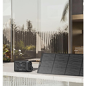 OUPES Portable Solar Panel 240W Compatible with Jackery, Best for OUPES 1200w/1800w/ 2400w Solar Generators, Ultra-Thin and Lightweight Design, High Conversion Efficiency Foldable Outdoor Black