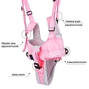 ORANGEHOME Baby Walker, Toddler Walking Harness Assistant, Handheld Walk Helper Babies, Safety Harnesses Breathable Help Stand Up&Walk Learning Helper for 7-24 Month Infant Activity-Pink
