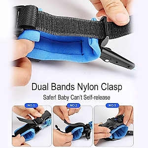 Kids Baby Safety Lock Anti-Lost Night Reflective Harness Rope Wristband Child Leash 2 Meters (Orange)