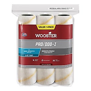 Wooster Brush RR723-9 Pro/Doo-Z Roller Cover 3/8-Inch Nap, 9-Inch, 9 Inch