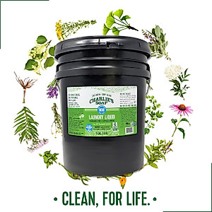 Charlie’s Soap Laundry Liquid Refill (800 Loads, 5 Gallon - 640 Fl Oz) Natural Deep Cleaning Hypoallergenic Laundry Detergent – Biodegradable Eco Friendly Sustainable Laundry Liquid