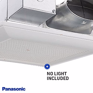 Panasonic FV-0810VSS1 WhisperValue DC Ventilation Fan with SmartFlow and Pick-A-Flow Airflow Technology - 80 or 100 CFM - Quiet Ventilation Bathroom Fan