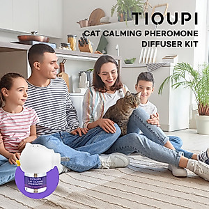 Cat Calming Pheromone Diffuser : Cat Calming Diffuser Advanced for Cat Anxiety Stress - Cat Pheromone Diffuser Reduce Cats Spraying, Fighting & Scratching Relaxuble Calming for All Of Cats 48ml x 2