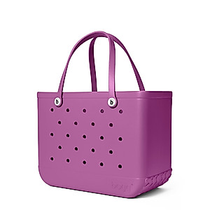 BOGG BAG Original X Large Waterproof Washable Tip Proof Durable Open Tote Bag for the Beach Boat Pool Sports 19x15x9.5 - Lightweight Cute Tote Bag - Durable Rubber Bags For Women - Patented Design