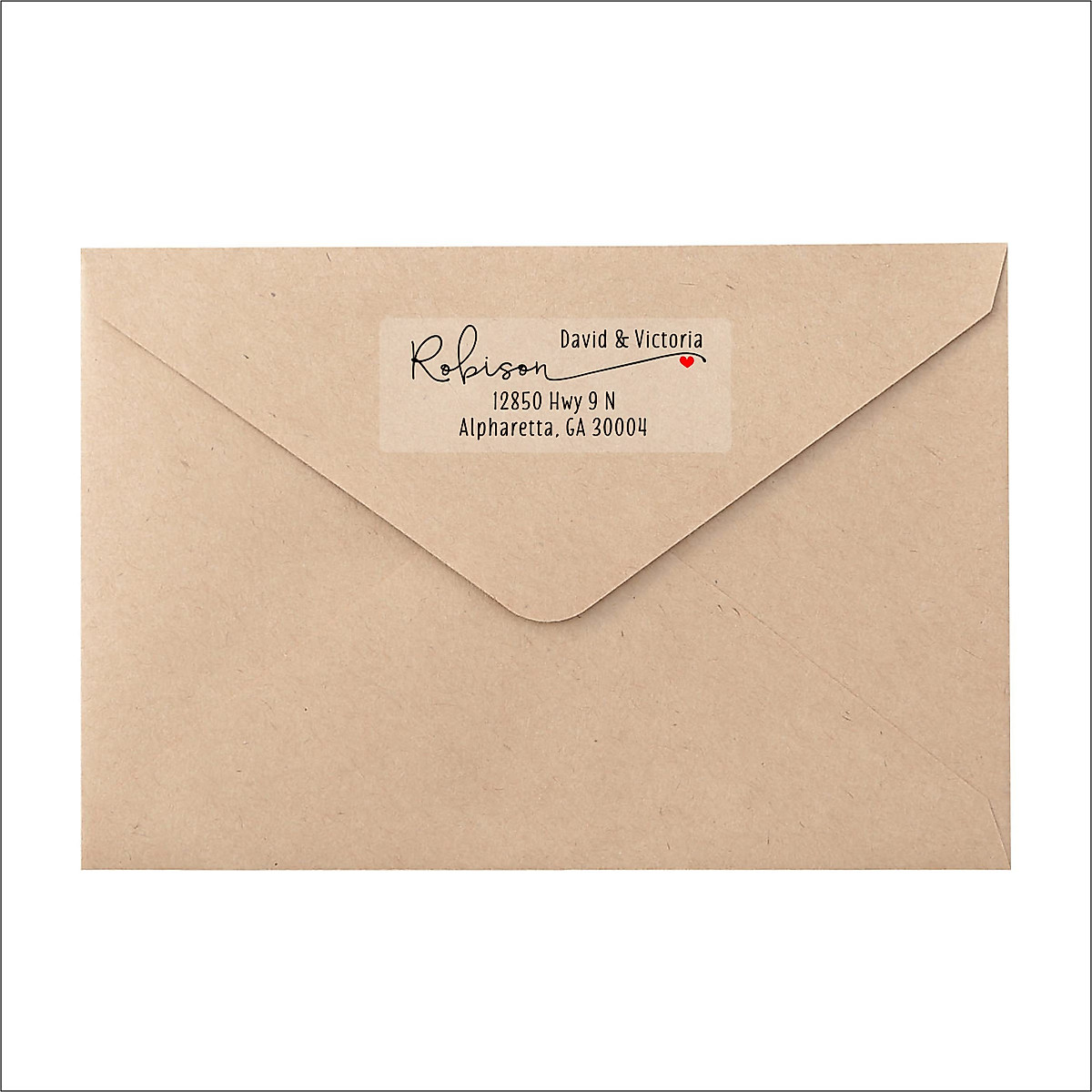 PrettySweetParty Clear Frosted Matte Finish Return Address Labels, Paper, 150 Labels, 5 Sheets, 30 Labels per Sheet, 2.625'' x 1''