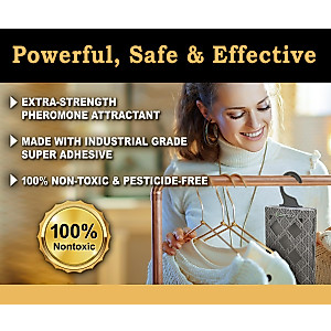 MaxGuard Clothes Moth Box Traps (5-Set Bonus Pack)