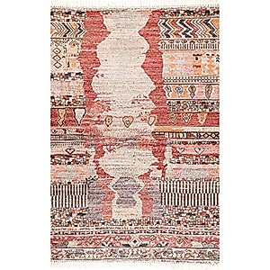 nuLOOM Hermina Flatweave Tribal Jute Area Rug, 5 ft x 8 ft, Multi