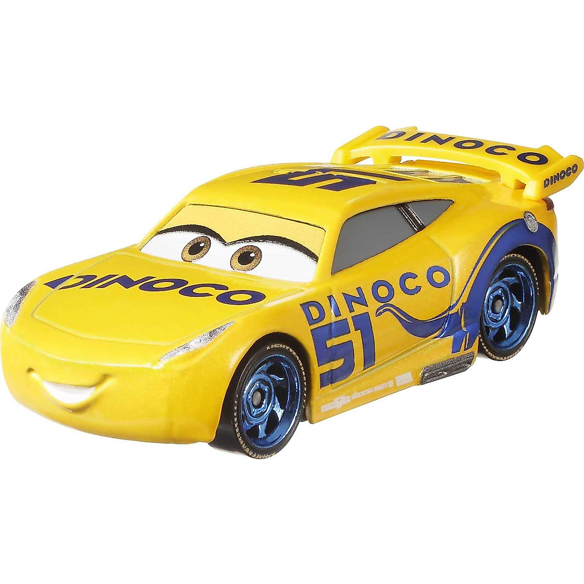 Disney Car Toys Dinoco Cruz Ramirez, Miniature, Collectible Racecar Automobile Toys Based on Cars Movies, for Kids Age 3 and Older, Multicolor