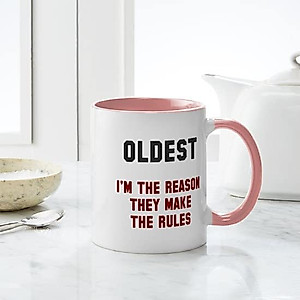 CafePress Oldest Middle Youngest Rules Mug Ceramic Coffee Mug, Tea Cup 11 oz
