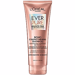 L'Oreal Paris EverPure Bonding Sulfate Free Shampoo, Strengthening, Reinforces Weak Hair, Vegan, 6.8 Fl Oz