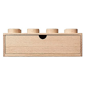 LEGO 2x4 Wooden Desk Drawer, Oak Dark Stained