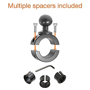 iBOLT TabDock Accessibility Post/Pole/Rail/Handlebar Mount for Wheelchairs/Exercise Equipment, etc. Fits 7-10 inch Tablets (iPad, Samsung Galaxy Tab)