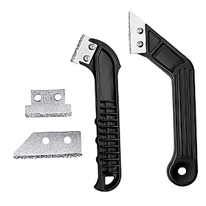 Cabilock 1 Set Bevel Corner Scraping Tile Bevel Scraper Tile Seam Clean Tool Grout Cleaning Scraper Cutter Bevel Scraper Cutter Combination Floor Tile Clean Scraper