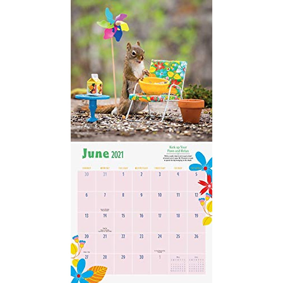 The Secret Life of Squirrels Wall Calendar 2021