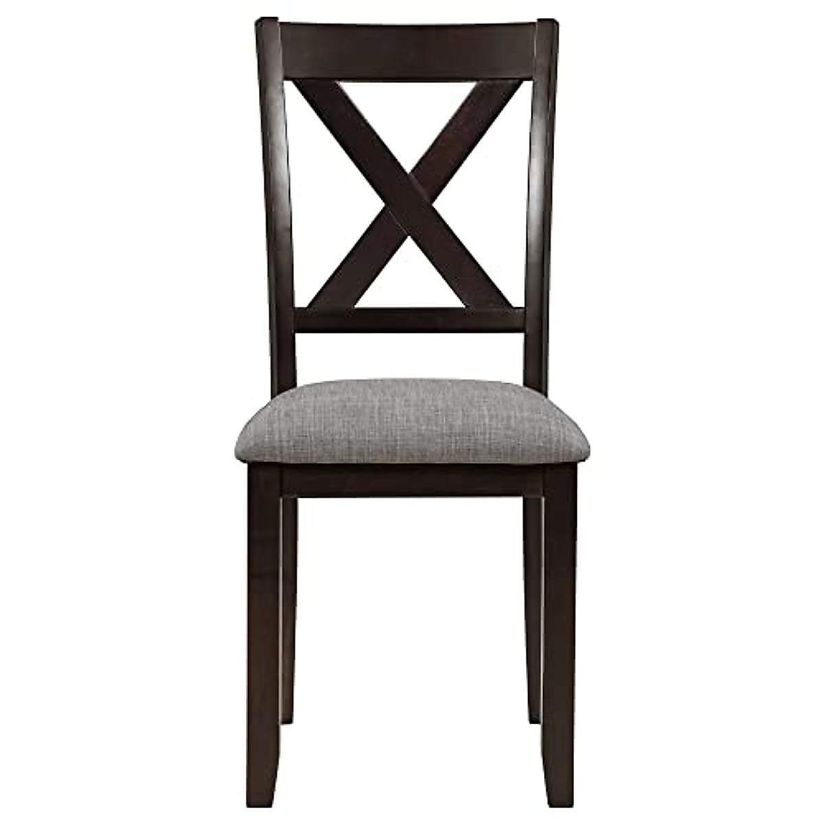 OYN 6-Piece Kitchen Room Sets, Wooden Rectangular Table with 4 Cushion Dining Chairs and Padded Bench,Espresso